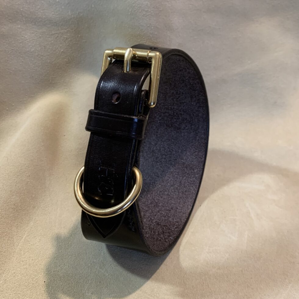 Traditional Leather Greyhound Collar - Hide & Collars